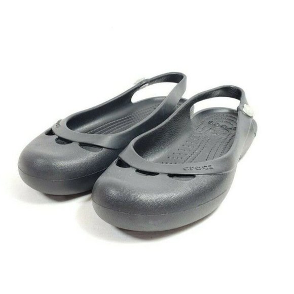 CROCS | Shoes | Crocs Slingback Loafers Womens Size 7 Black | Poshmark